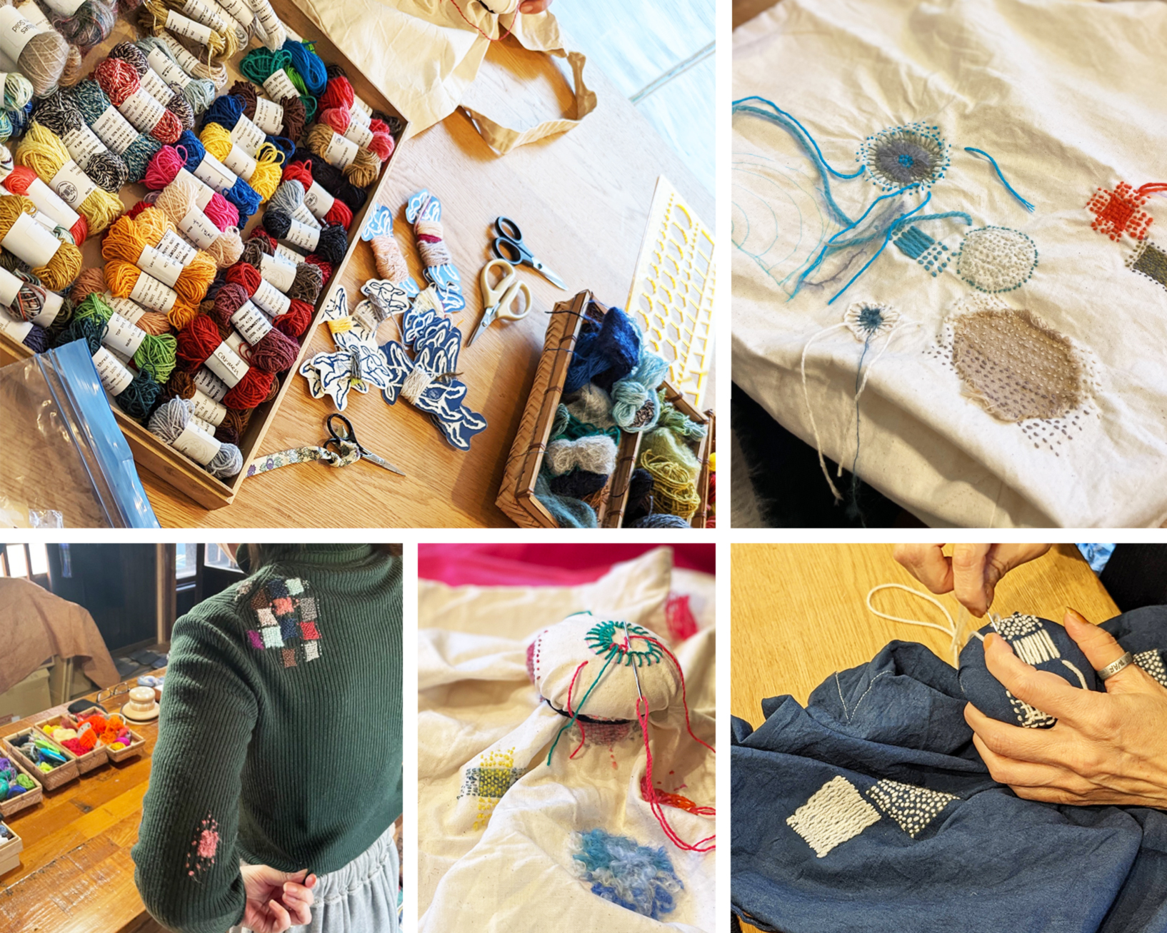 毎月、繕う事にじっくり向き合う。さらに楽しむダーニング教室 | にっぽん てならい堂